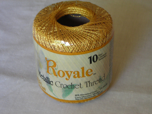 Ravelry: J&P Coats Royale Metallic Crochet Thread (Size 10)
