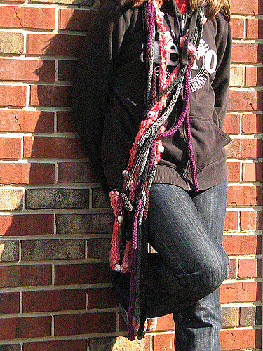 Ravelry: Spaghetti scrap scarf (with i-cords) pattern by Circé Belles ...