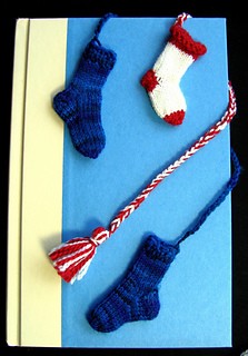 Ravelry: Sockology: Roll-top Sock Bookmark pattern by Jackie Ghio