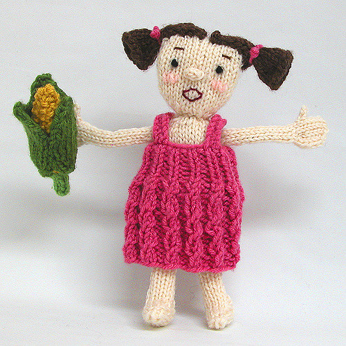 Ravelry: Knitted Corn for Mei pattern by Judy Sakaguchi