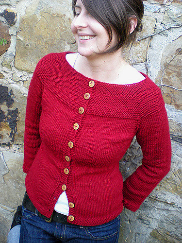Ravelry: #22 Garter Yoke Cardigan pattern by Melissa LaBarre