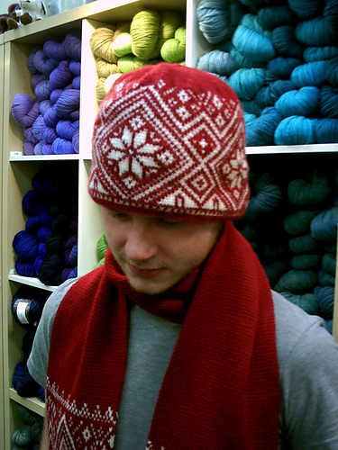 Ravelry: Norwegian Snowflake Hat pattern by Todd Gocken