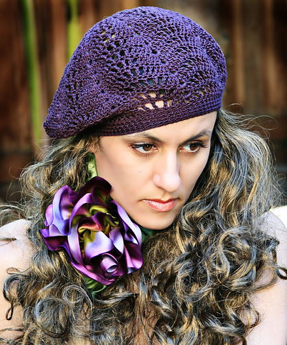 Ravelry: Slouchy Lace Beret pattern by Jennifer Hansen