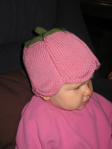 Ravelry: Flower Petal Hat with Stalk pattern by Cleckheaton