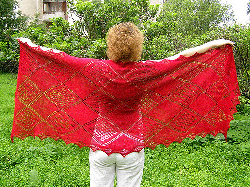 Ravelry: Patchwork Lace Stole pattern by Sylvie Beez