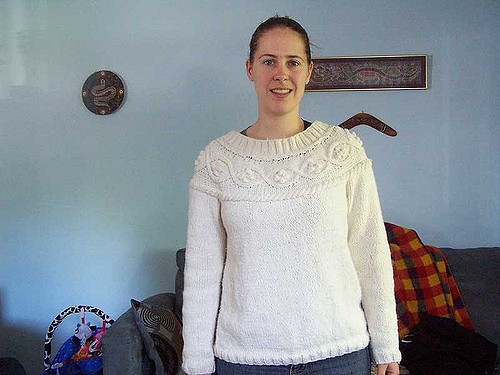 Ravelry: Design C - Cable-Yoked Sweater pattern by Sirdar