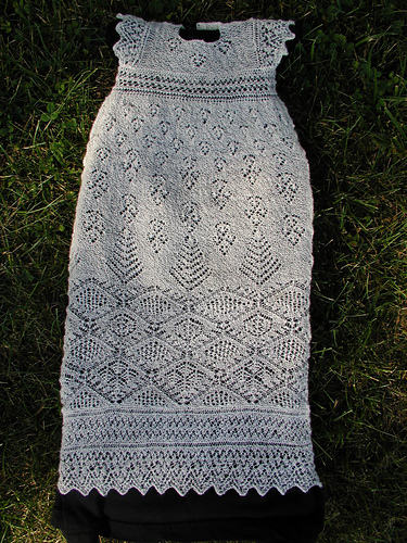Ravelry: Project 8 - Christening Robe Apron pattern by Heirloom Knitting