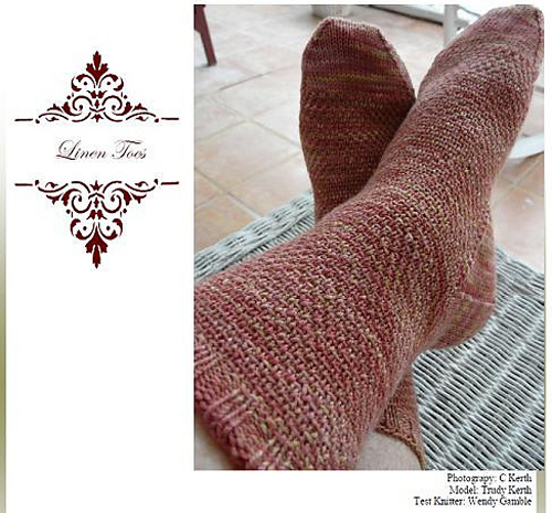 Ravelry: Linen Toes pattern by Catherine Kerth