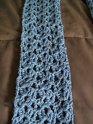 Ravelry: Easy Lacy Shell Scarf pattern by Heather Gibbs