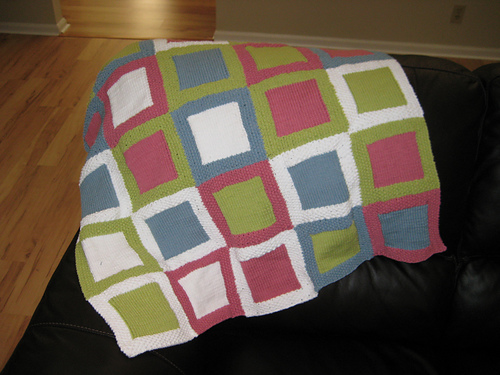 Ravelry: #24 Color Block Baby Blanket pattern by Jean Guirguis