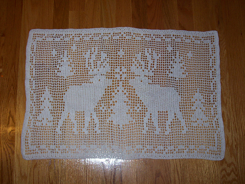 Ravelry: Reindeer Filet Crochet pattern by Christine Anderson