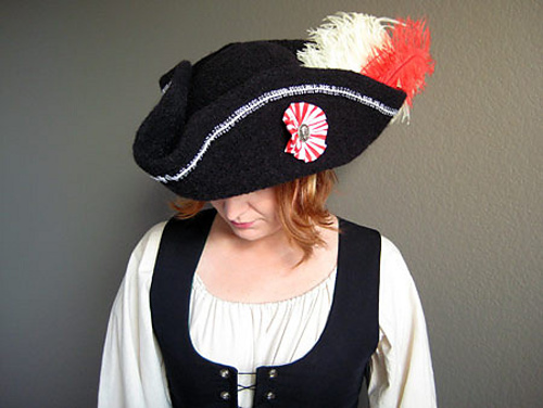 Ravelry: Tricorn Hat pattern by Laura Thomas & Heidi Waterhouse