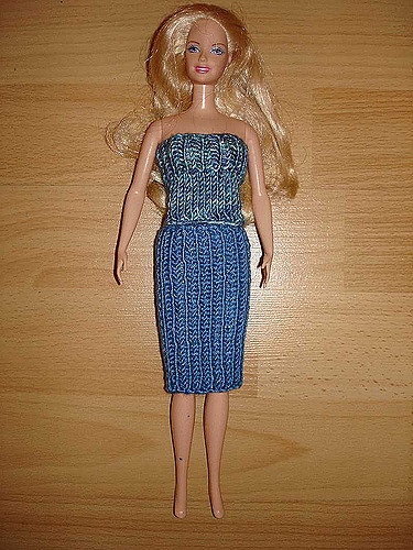 Ravelry: #0025 Pink Tube Top pattern by stickatillbarbie.se