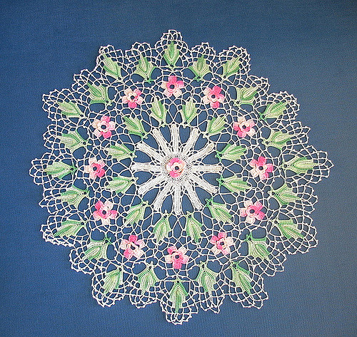 Ravelry: Wild Rose Doily #D-213 pattern by The Spool Cotton Company