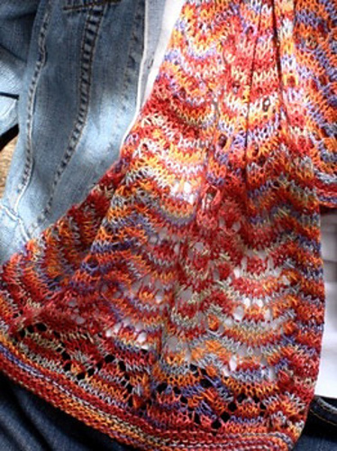 Ravelry: Sunset Lace Stole pattern by Erika Flory