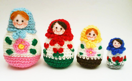 Ravelry: Russian Matryoshka amigurumi babushka Dolls pattern by Jenny Lloyd
