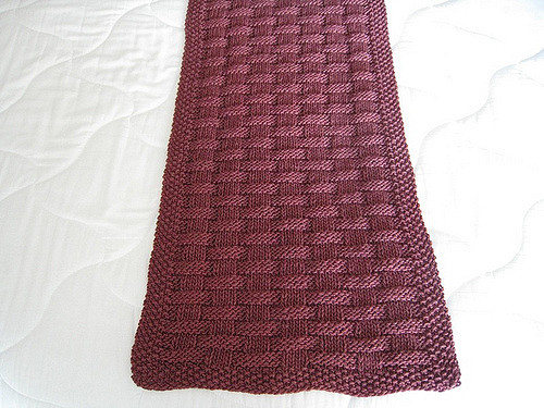 Ravelry: Basketweave Rectangle Wrap pattern by Carole Barenys