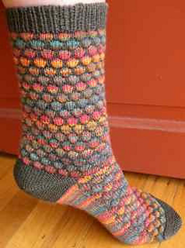 Ravelry: Stained Glass Bubble Socks pattern by Jen Hurley