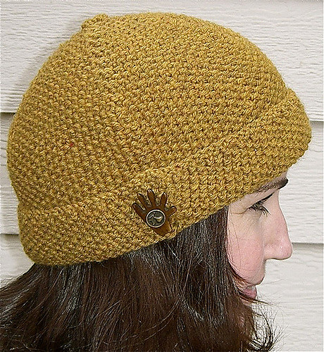 Ravelry: Brim and Button hat pattern by Carolyn Doe