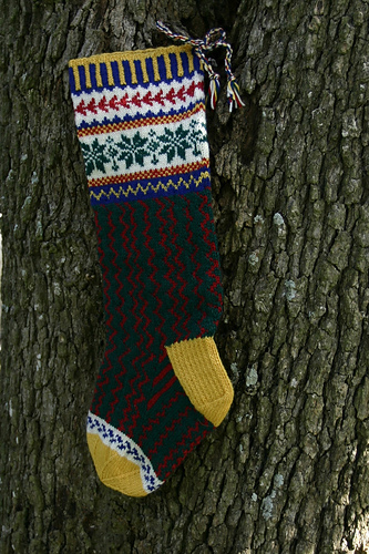 Ravelry: Letty's Scandinavian Christmas Stocking "Nordic Star" pattern ...