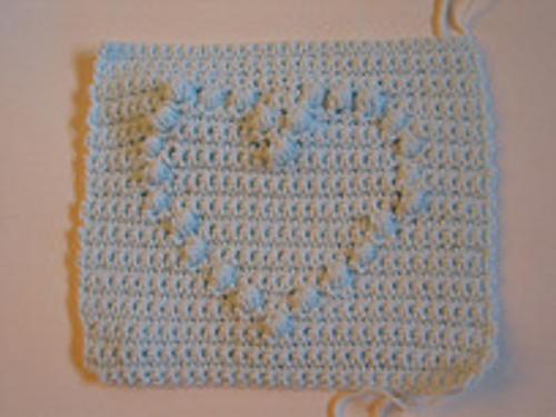 Ravelry: Puffed Heart Square pattern by Rachel Andrus