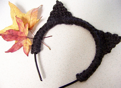Ravelry: Kitty Cat Headband pattern by Debra Collins