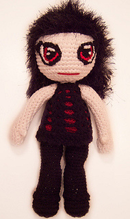 Ravelry: Female Vamp/Goth pattern by April Draven