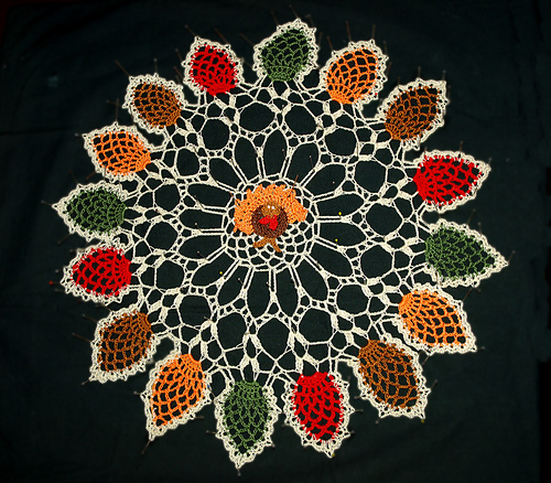 Ravelry: Thanksgiving Leaves Doily pattern by CrochetDoilies.com