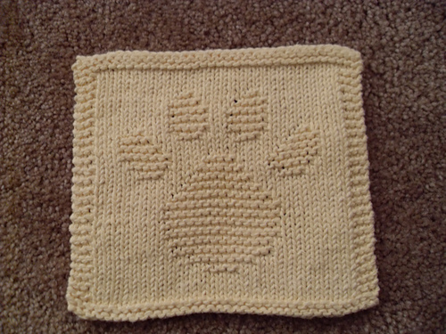 Ravelry: Paw Print Cloth pattern by Rhonda White