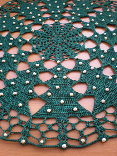 Ravelry: Crocheted christmas tablecloth pattern by Handmade