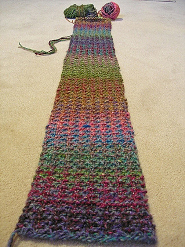 Ravelry: The Noro Slip Stitch Stripe Scarf pattern by Renee M