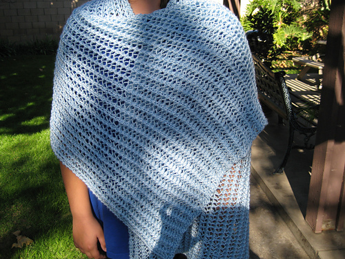 Ravelry: lacy prayer shawl pattern by Joy Jannotti