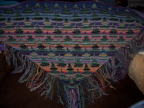 Ravelry: Fir Tree Shawl pattern by Lucy Neatby