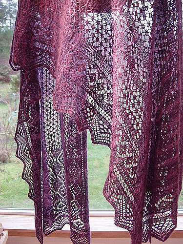 Ravelry: A Knitted Veil in Pyrenees Wool pattern by Jane Sowerby