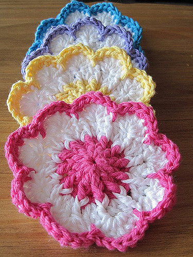 Ravelry: ItsJustMe's Springtime Coaster Gift Set