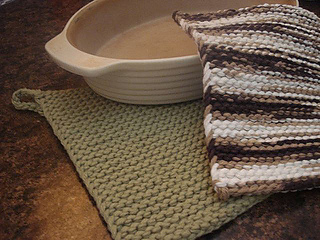 Ravelry: Pot Holder / Hot Pad (knit) pattern by Lion Brand Yarn
