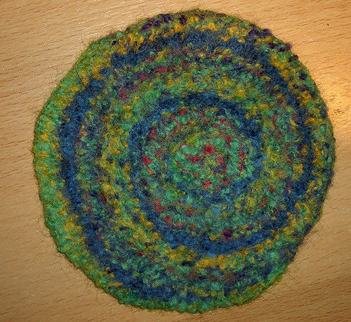Ravelry: Felted Coaster pattern by Angela Mühlpfordt