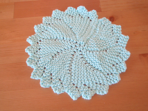 Ravelry: Knitted Round Dishcloth pattern by Mielke's Fiber Arts