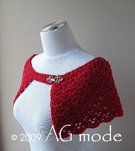 Ravelry: Ana shell shoulderette (Tunisian crochet and knitting) pattern ...