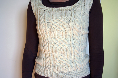 Ravelry: Aran Accent Vest pattern by Patons