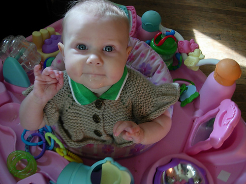 Ravelry: Super Simple Ruffled Baby Shrug pattern by Christine Jewett