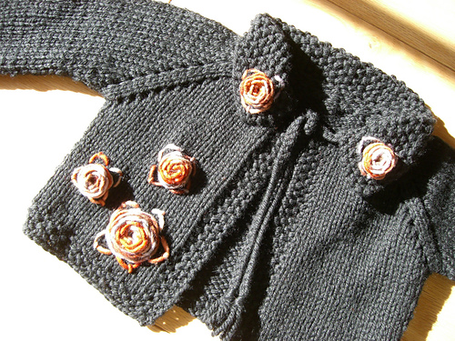 Ravelry: Pretty in Pink Knit Jacket and Booties pattern by Lion Brand Yarn