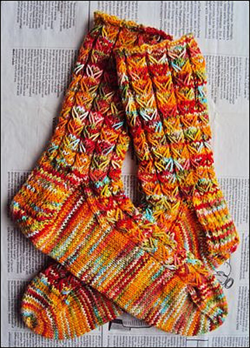 Ravelry: Slip-Stitch Cable Socks pattern by Charlene Schurch and Beth ...
