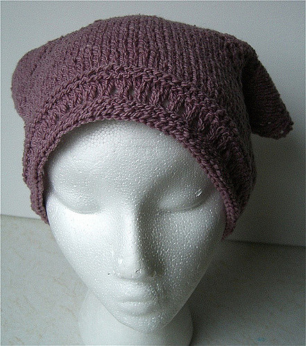 Ravelry: Leaf and Lace Head Scarf pattern by Carolyn Doe