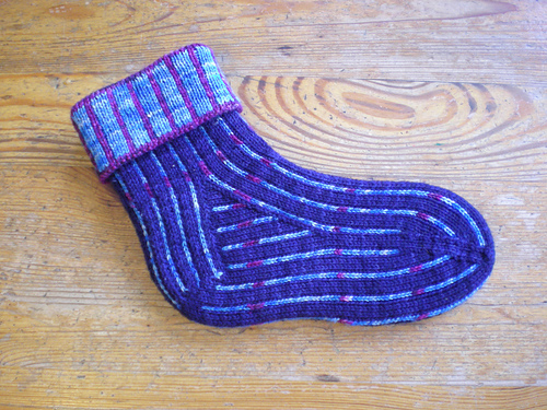 thick knitted socks material