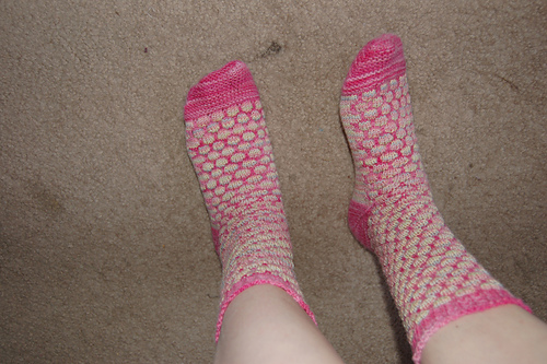 Ravelry: Stained Glass Bubble Socks pattern by Jen Hurley