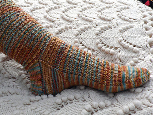 Ravelry: Longjohn Sock pattern by Anne Hanson