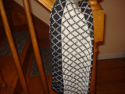 Ravelry: Diamond Double-Knit Reversible Scarf pattern by Clara Masessa