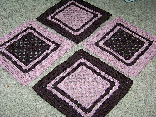 Ravelry: Half n Half Afghan Square pattern by Melinda Miller
