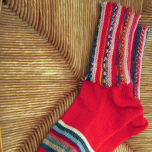 Ravelry: Circus Striped Socks pattern by Melody Johnson